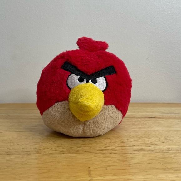 angry birds | Toys | Angry Birds Rovio 20 Red Bird Round Plush Stuffed ...